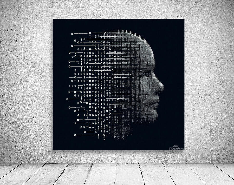Morse code Matrix by vao Wall Art
