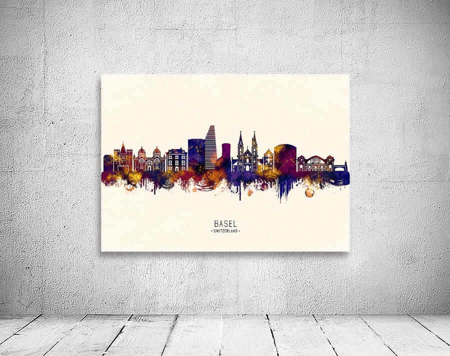 Basel Switzerland Skyline by Towseef Dar Wall Art