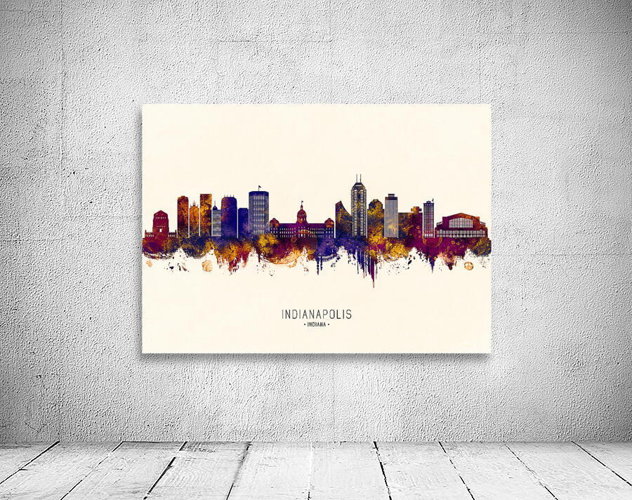Indianapolis Indiana Skyline by Towseef Dar Wall Art