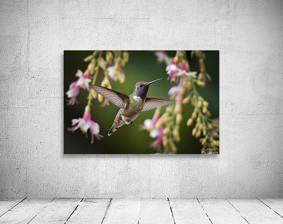 Hummingbird in Flight Copy by Violeta Popescu Wall Art