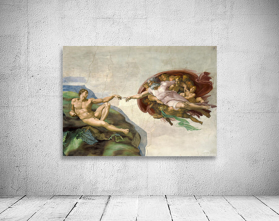 Creation of Adam by Michelangelo by Tony Tudor Wall Art