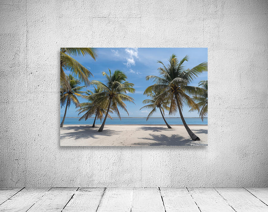 A photo of palm trees with a clear blue sky as th by Raluca Ciobanu ...