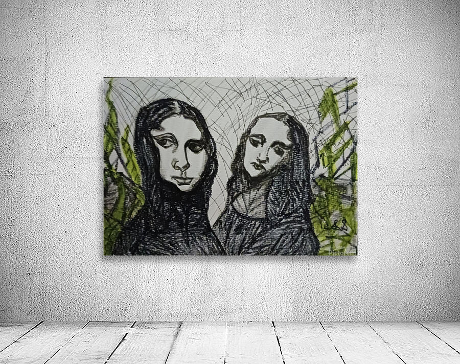 20240828 174009 Mona Lisa girlfriends in her garden by Lawrence Silver ...