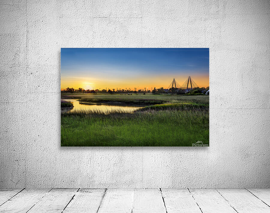 Shem Creek South Carolina Sunset at Ravenel Bridge by Shelia Hunt ...