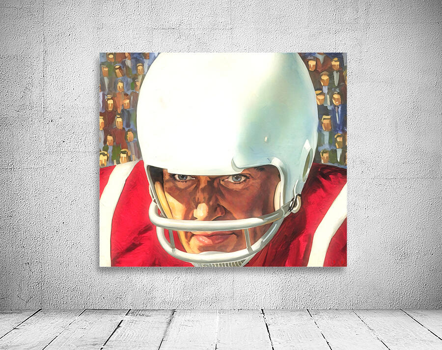 1976 football player art by Row One Brand Wall Art