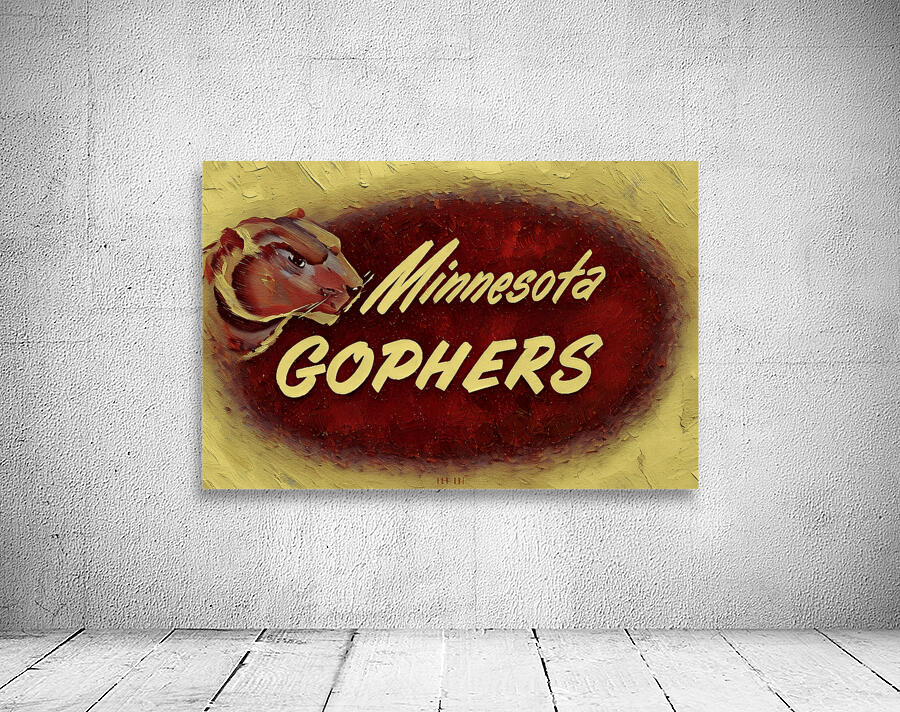 Vintage Minnesota Gopher Art from 1950 by Row One Brand Wall Art