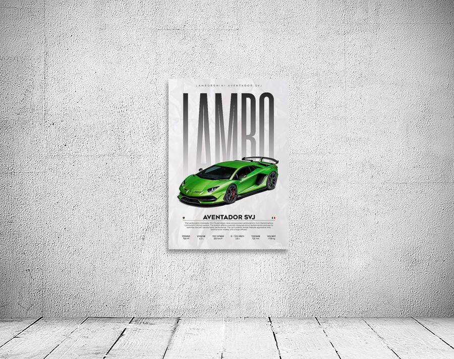Lamborghini Aventador SVJ by Conceptual Photography Wall Art