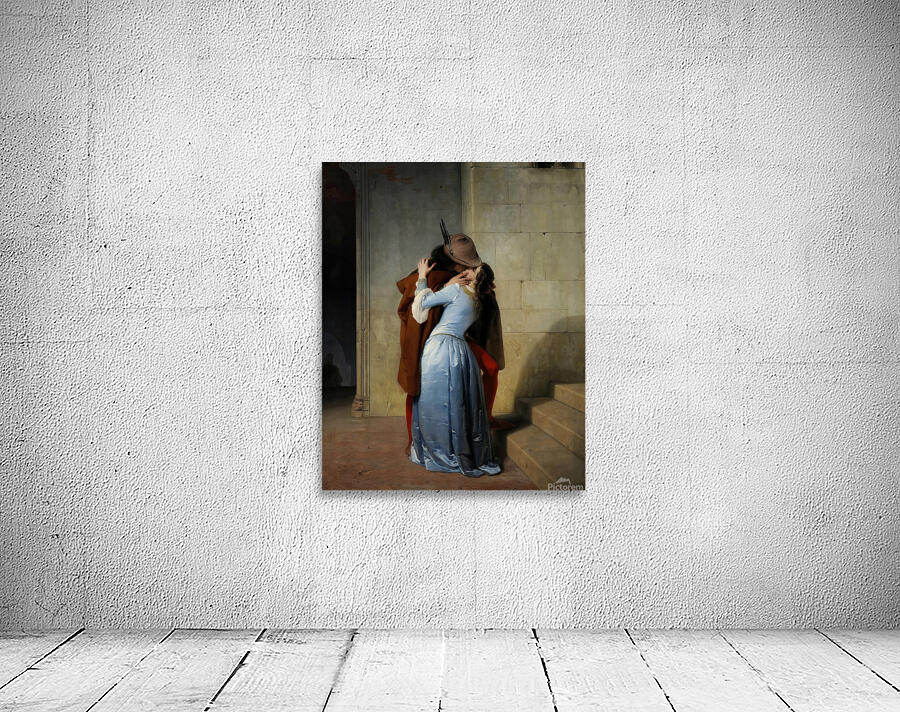 The Kiss [1859] by Francesco Hayez [1791–1882] by MyCozyFineArt Wall Art