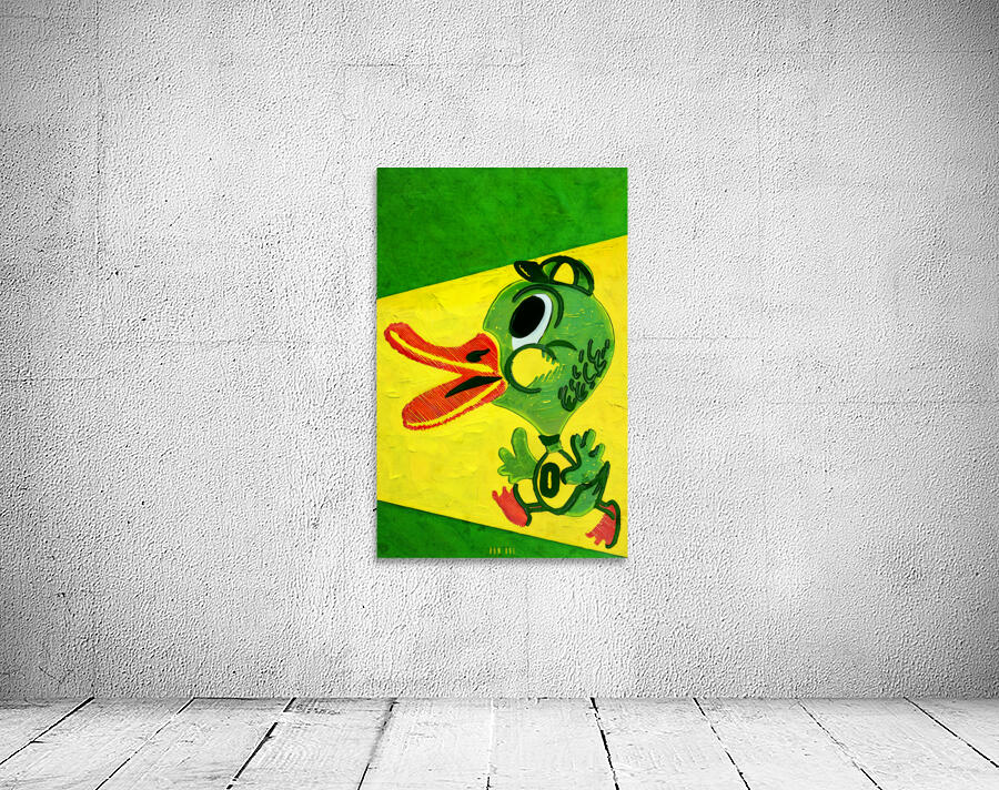 1954 oregon duck cartoon art by Row One Brand Wall Art