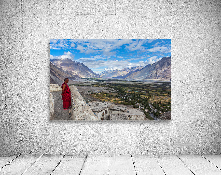 Tibetan Buddhist monks in Diskit monastery. Nubra valley Ladakh by ...