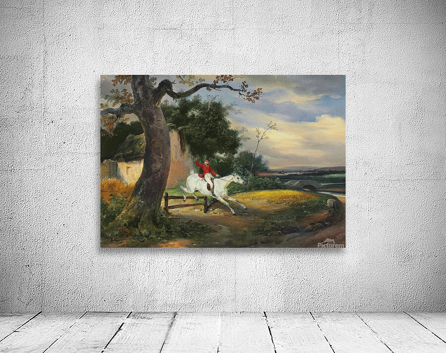 Over the Fence [1825] by Horace Vernet [1789–1863] by MyCozyFineArt ...