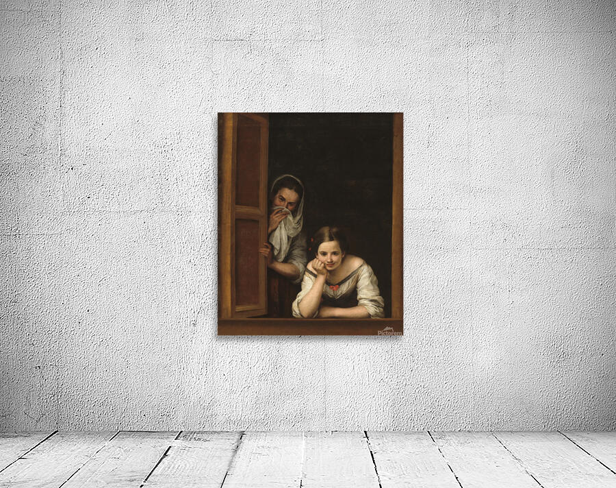 Bartolome Esteban Murillo Two Women at a Window by Wirla Wall Art