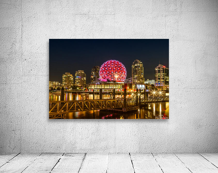 Impressive nightscape from Vancouver by Melanie Viola Wall Art