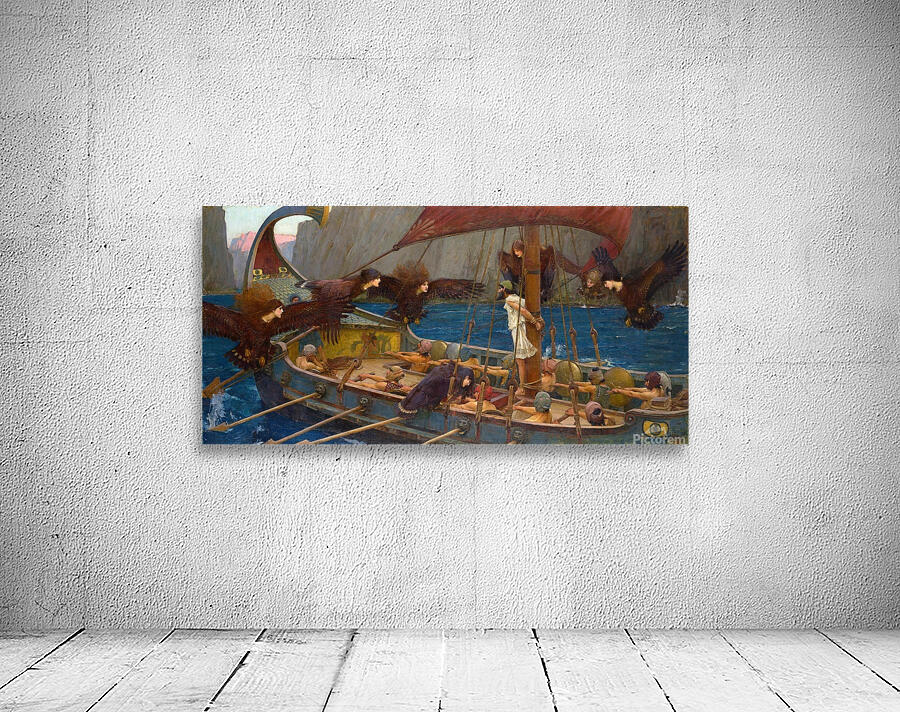 John William Waterhouse - Ulysses and the Sirens 1891 by Wirla Wall Art