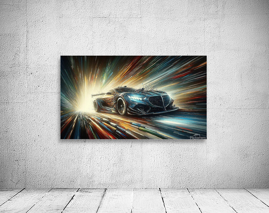 Futuristic Hypercar: Speed Lines Digital Art Explosion by UGO ROMANO ...