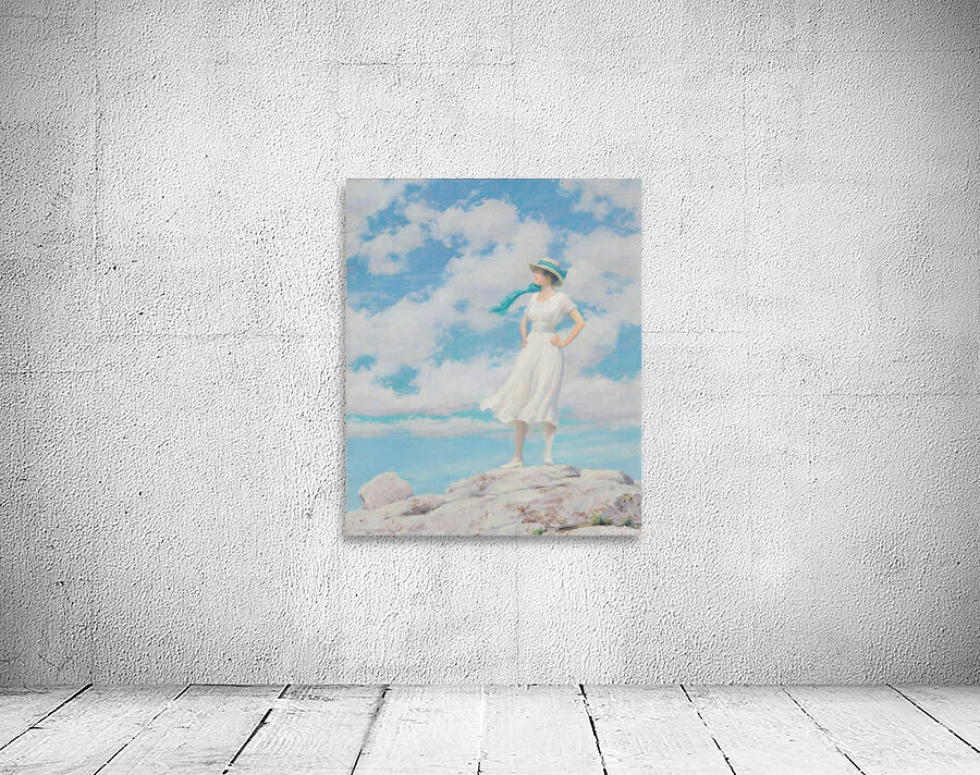Summy Sky [On the Summit] [circa 1918] by Charles Courtney Curran [1861 ...