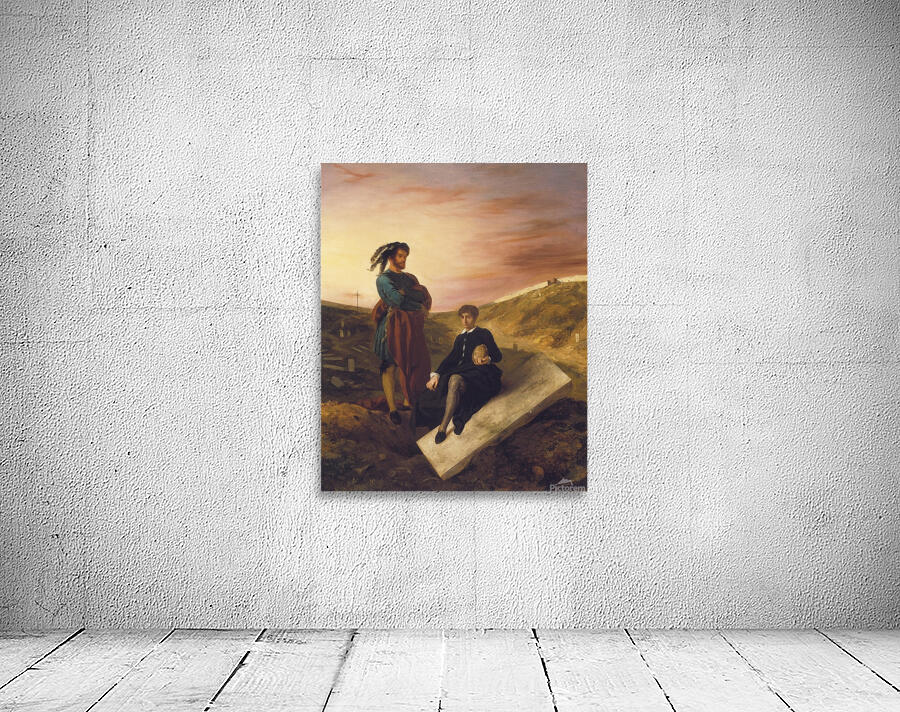 Hamlet and Horatio at the Cemetery [1835] by Eugène Delacroix [1798 ...