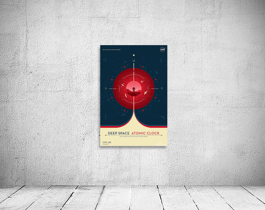 Atomic Clock NASA Poster by Conceptual Photography Wall Art