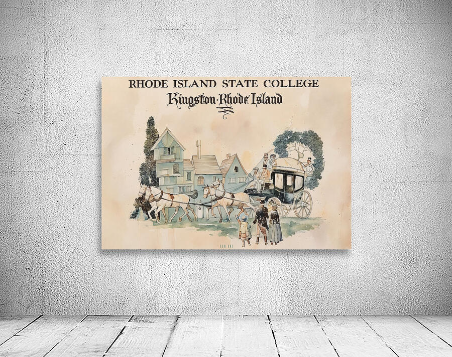 1920s Rhode Island State College Art by Row One Brand Wall Art