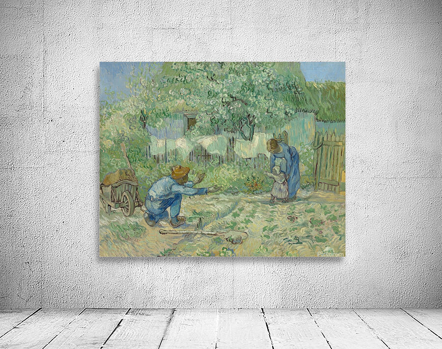 First Steps After Millet [1890] by Vincent van Gogh [1853–1890] by ...