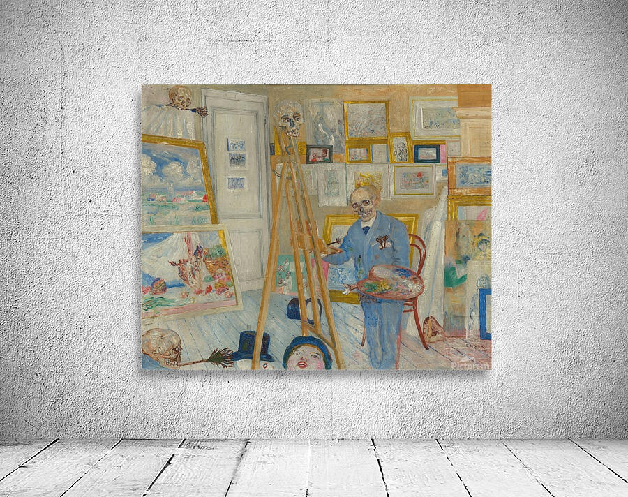 The Skeleton Painter [1896] by James Ensor [1860–1949] by MyCozyFineArt ...