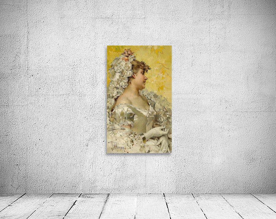 Lady in White by Frederik Hendrik Kaemmerer [1839–1902] by ...