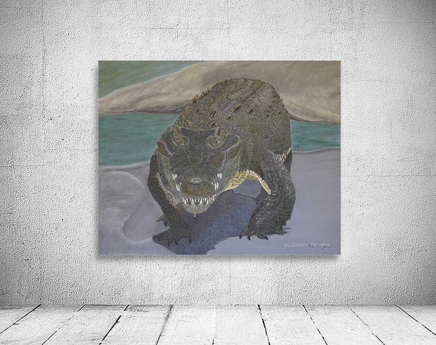 Walk with Crocs by Colette Douglas Wall Art