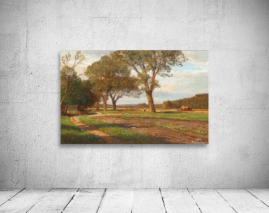 Summer Harvest by Hugo Darnaut [1850–1937] by MyCozyFineArt Wall Art