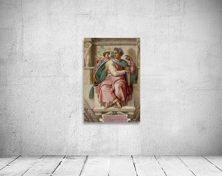 michelangelo - isaiah sistine chapel ceiling by Wirla Wall Art