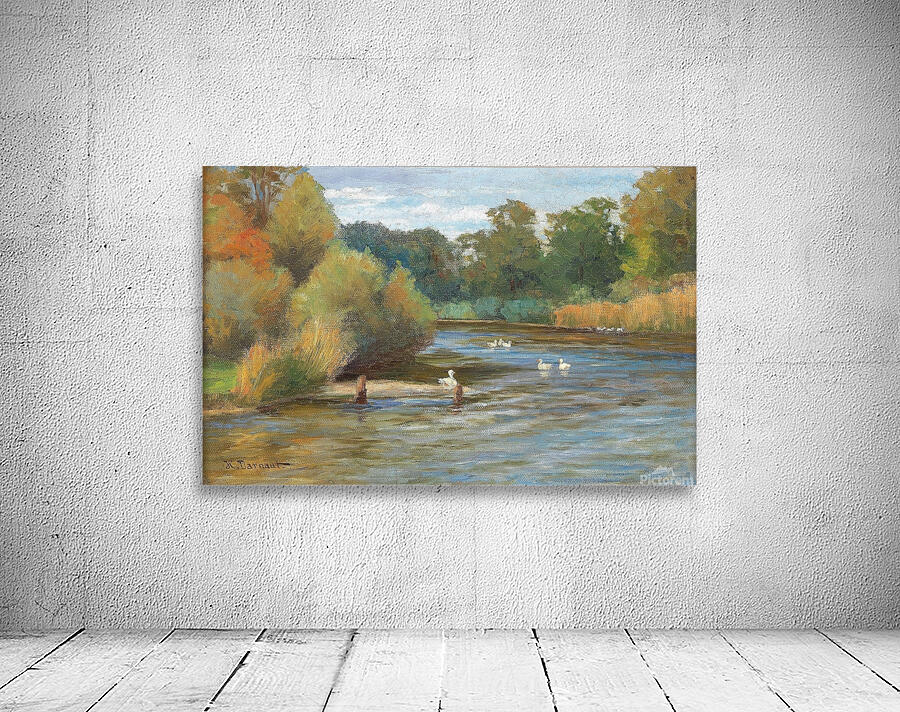 Enten am Weiher [Ducks at the Pond] by Hugo Darnaut [1850–1937] by ...