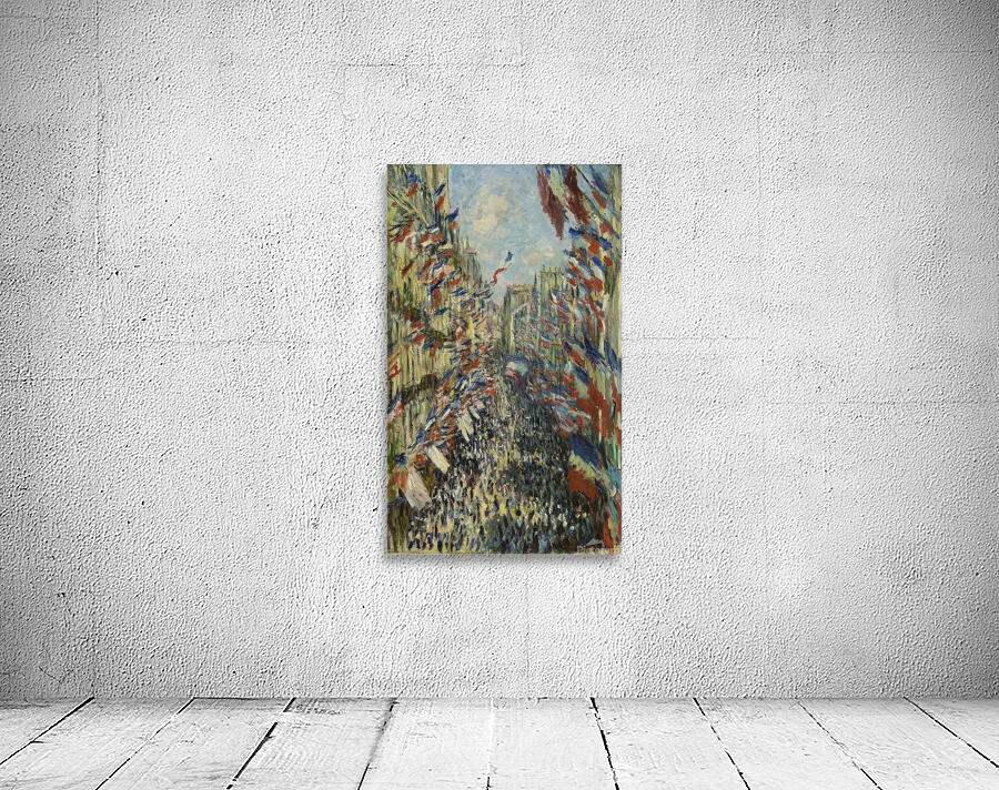 Claude Monet - The Rue Montorgueil in Paris. Celebration of June by ...