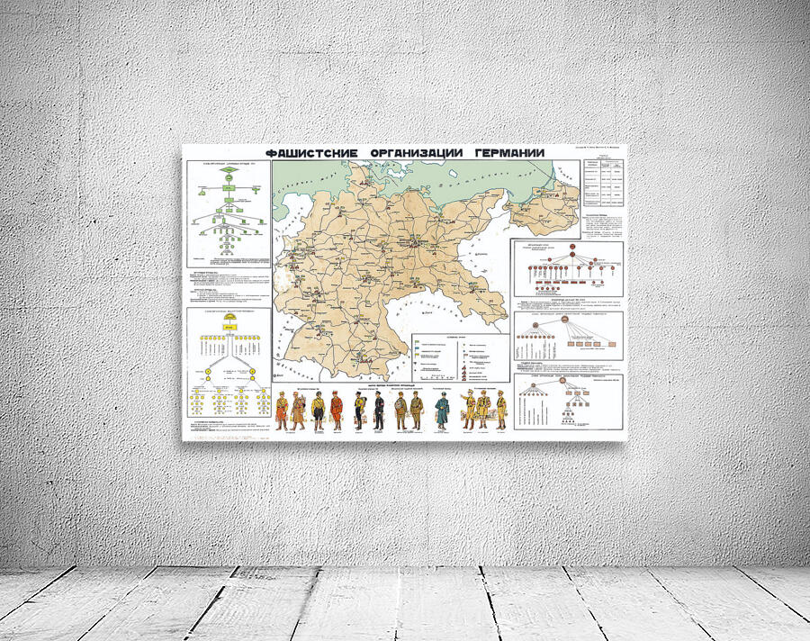 1936 Soviet Map of Nazi Germany – Pre-World War II Geopolitical Map ...