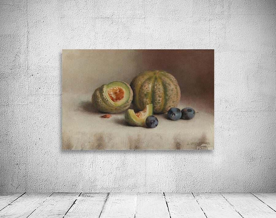 Still Life With Plums And Melons [1896] by Joseph Decker [1853–1924] by ...