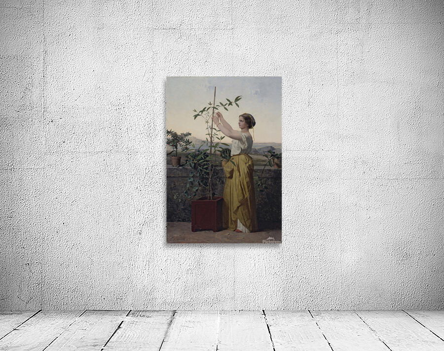 Tutelle [1861] by Jean–Louis Hamon [1821–1874] by MyCozyFineArt Wall Art