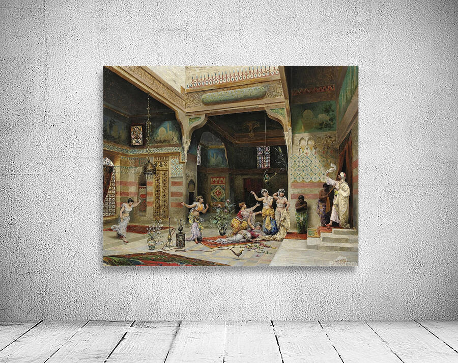 Odalisques [1893] by Alberto Fabbi [1858–1906] by MyCozyFineArt Wall Art