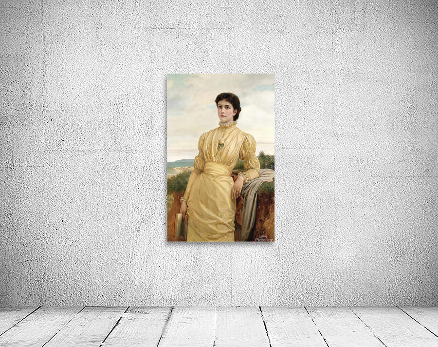 The Lady In The Yellow Dress by Charles Edward Perugini [1839–1918] by ...