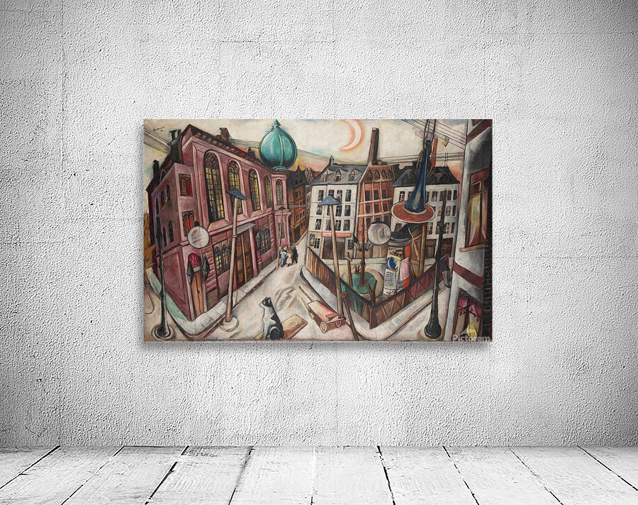 The Synagogue in Frankfurt am Main [1919] by Max Beckmann [1884–1950 ...