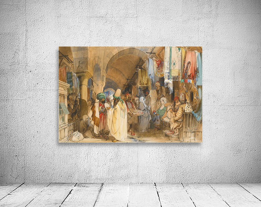 The Grand Bazaar. Constantinople [1852] by Amadeo Preziosi [1816–1882 ...