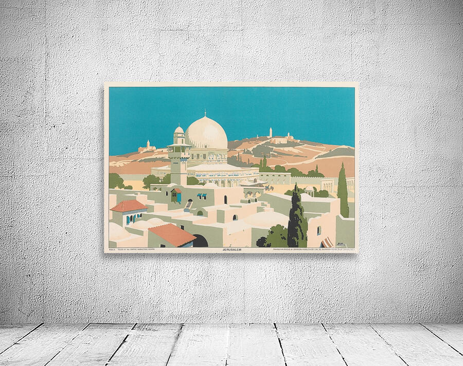 Jerusalem [1929] by Frank Newbould [1887–1951] by MyCozyFineArt Wall Art