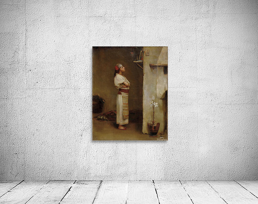 Devotion [1886] by Theodoros Ralli [1852–1909] by MyCozyFineArt Wall Art
