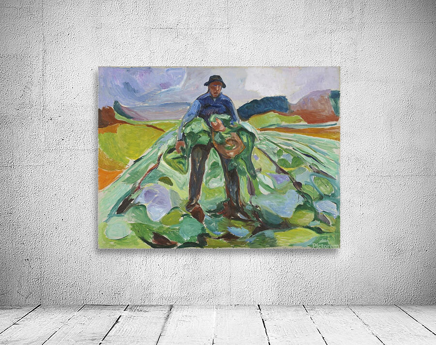 Man in the Cabbage Field [1916] by Edvard Munch [1863–1944] by ...