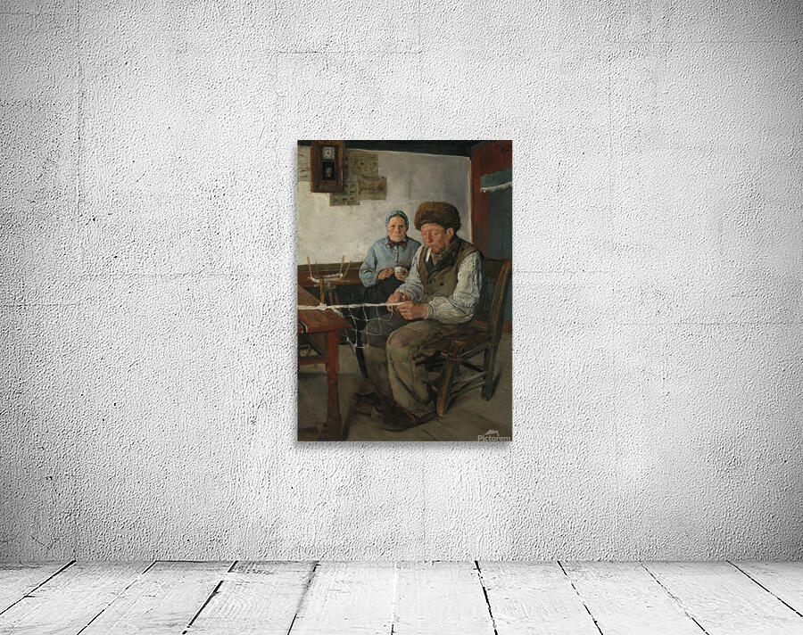 The Net Mender [1880] by Christian Krohg [1852–1925] by MyCozyFineArt ...