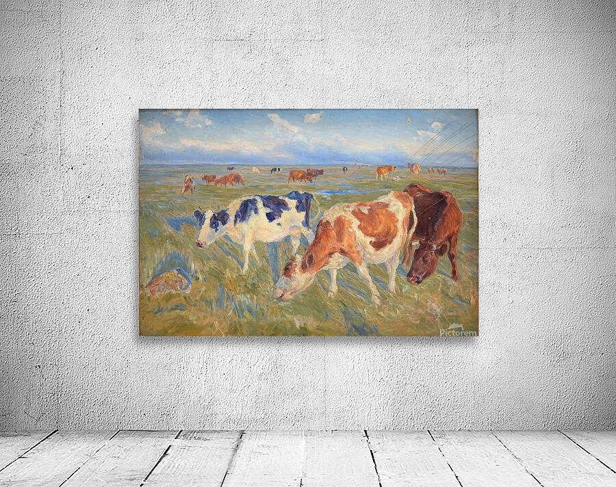 Grazing Cows on the Island of Saltholm [1892] by Theodor Philipsen ...