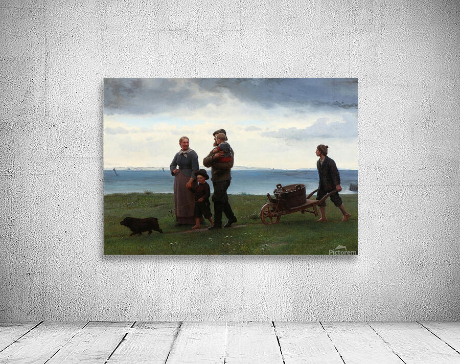 I Skumringen. Fra stejlepladsen i Sletten [1893] by Anton Dorph [1831–1914] by MyCozyFineArt ...