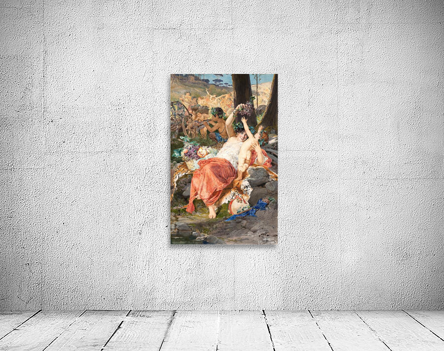 Bacchant [1882] by Julius Kronberg [1850–1921] by MyCozyFineArt Wall Art