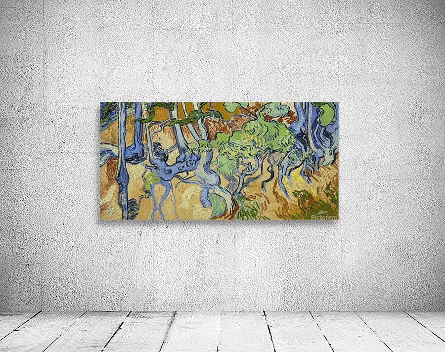 Tree–roots by Vincent van Gogh [1853–1890] by MyCozyFineArt Wall Art