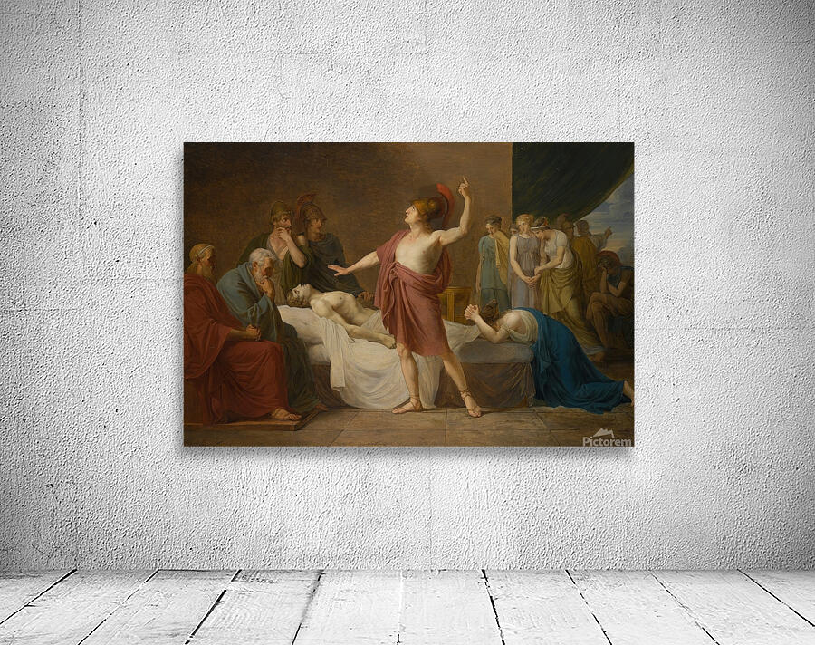 Achilles Lamenting The death Of Patroclus [Circa 1800] by French School ...