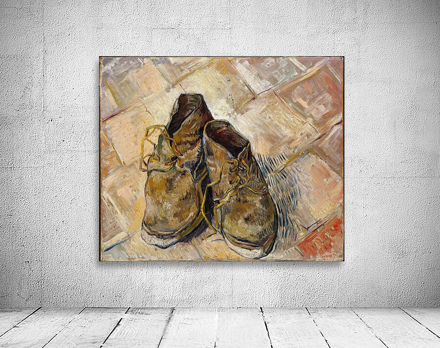 Shoes [1888] by Vincent van Gogh [1853–1890] by MyCozyFineArt Wall Art