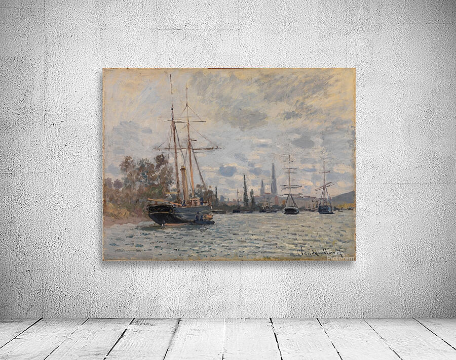 The Seine near Rouen [ca 1874] by Claude Monet [1840–1926] by ...
