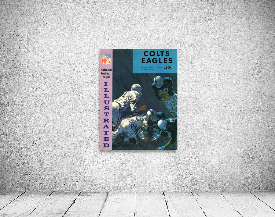 1965 Colts vs. Eagles Program Cover Art by Row One Brand Wall Art